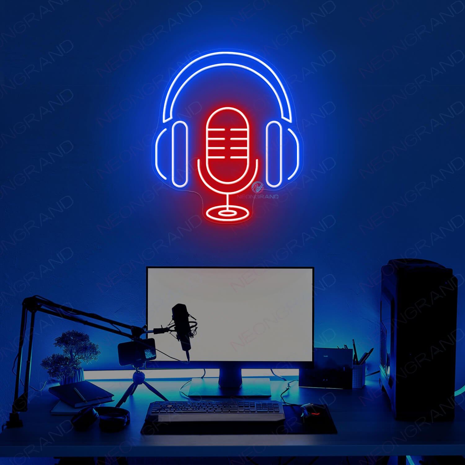 Mic Neon Sign Neon Gaming Room Led Light - NeonGrand