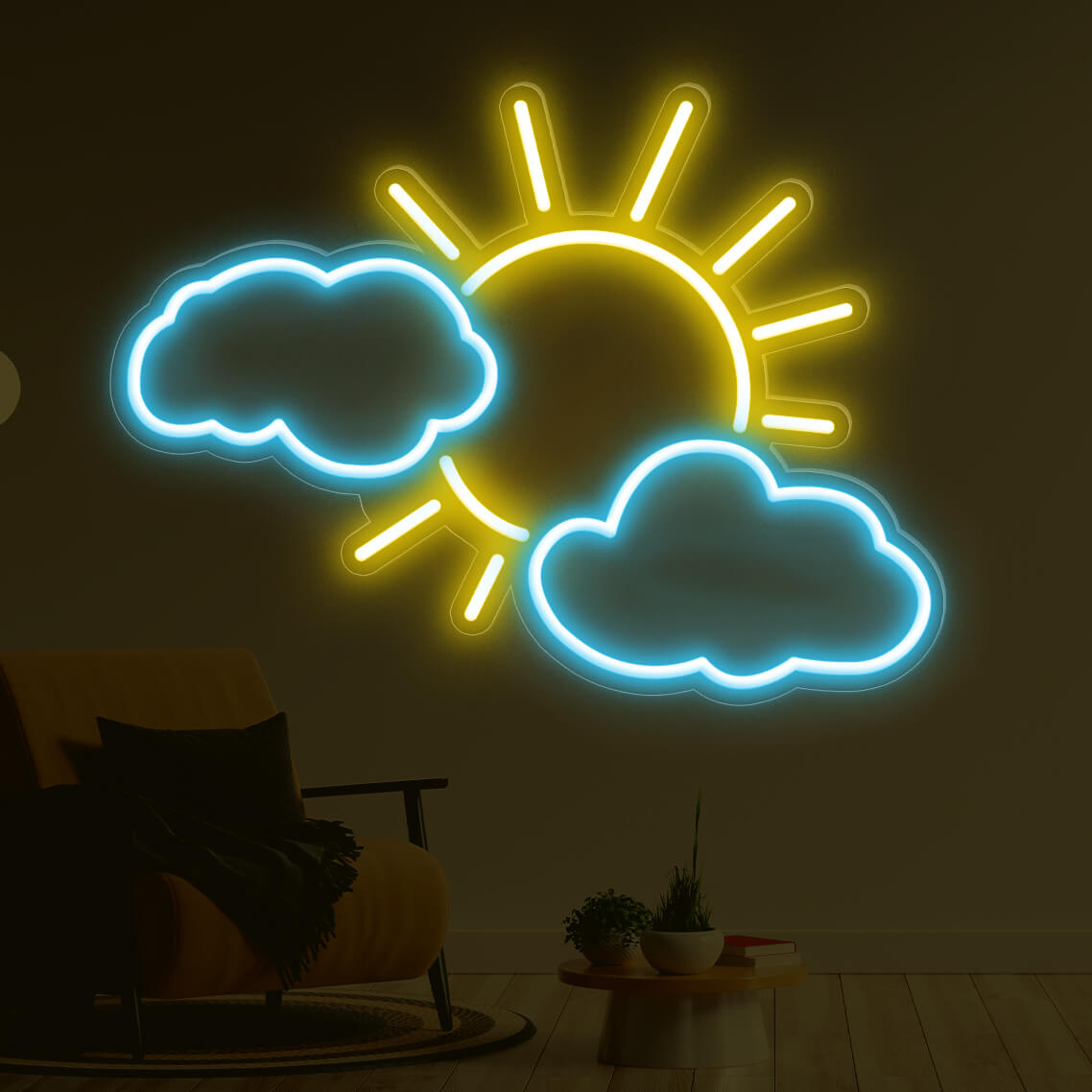Neon Cloud Sign Sun Light Led Signs For Room - NeonGrand