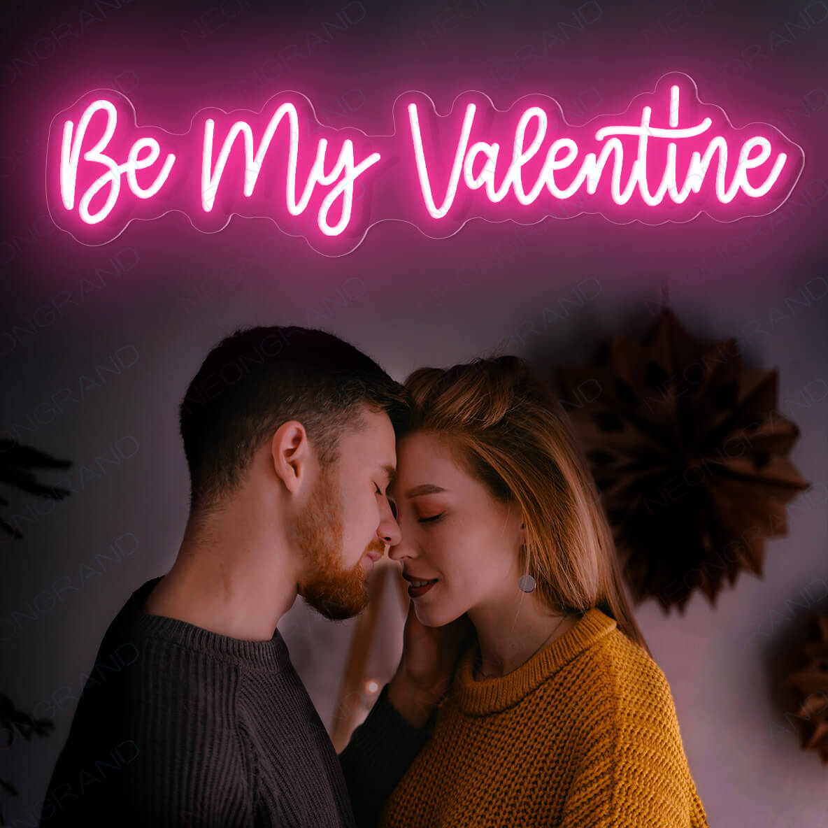 Neon Valentine Sign Be My Valentine Love Led Light - NeonGrand