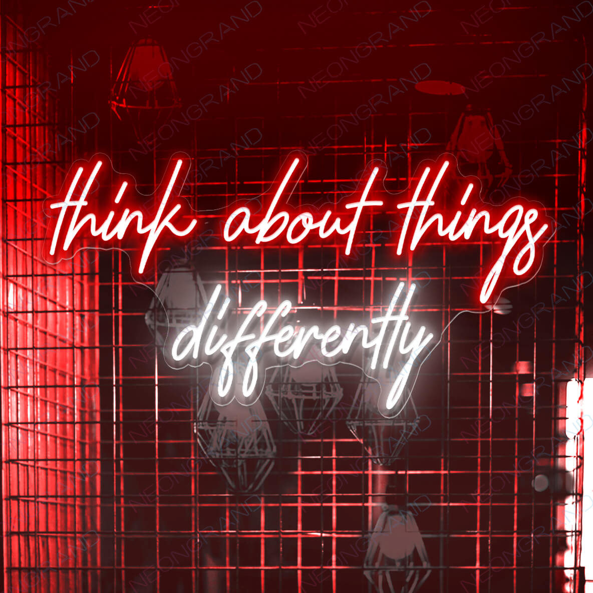 Think About Things Differently Neon Sign Light Led Sign - NeonGrand