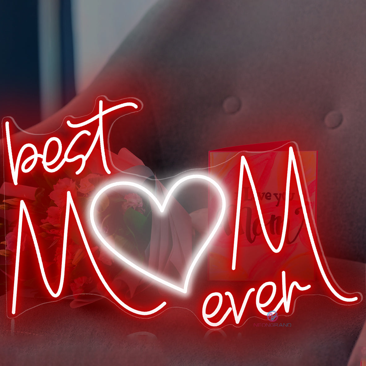 Best Mom Ever Mother's Day Mom Neon Sign Led Light - NeonGrand